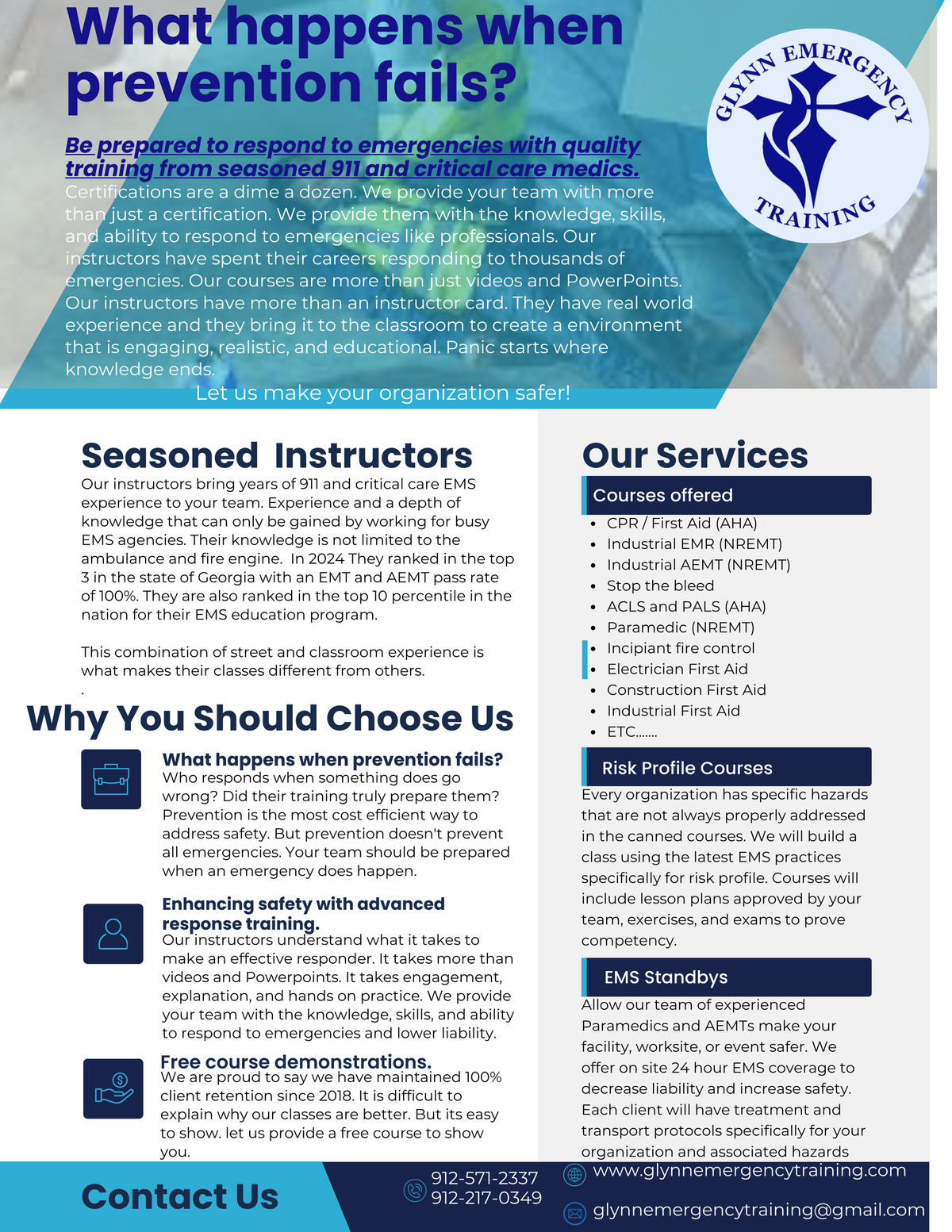 EMR Training for industrial setting